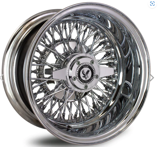 13x5.5 Luxor Wire Wheels Reverse 72-Spoke Cross Laced | R/T Tires ...